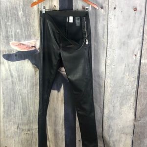 Divided | Pants & Jumpsuits | Divided H M Black Faux Leather Leggings ...
